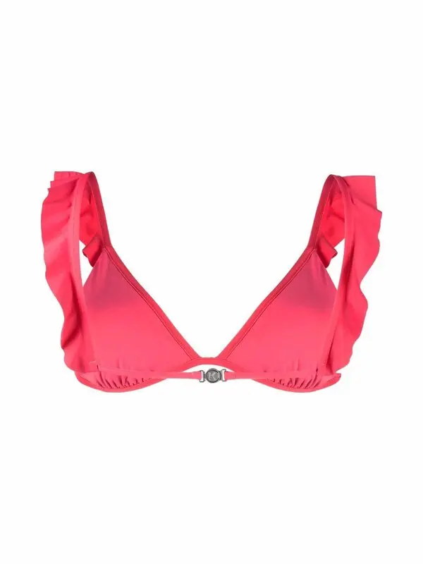 Karl Lagerfeld Monogram Triangle Bikini Top