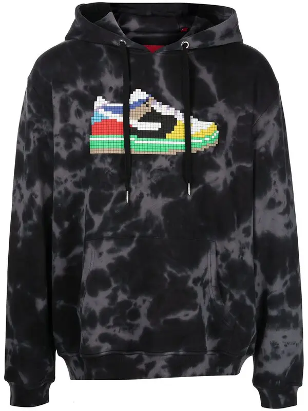 MOSTLY HEARD RARELY SEEN Cowboy-print Cotton Hoodie - Black
