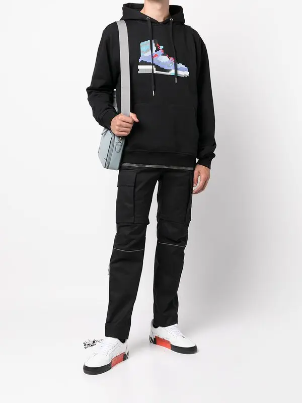 MOSTLY HEARD RARELY SEEN 8-BIT 508 Hi-top Printed Hoodie - Black