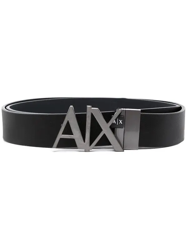Armani Exchange Leather Belt - Black