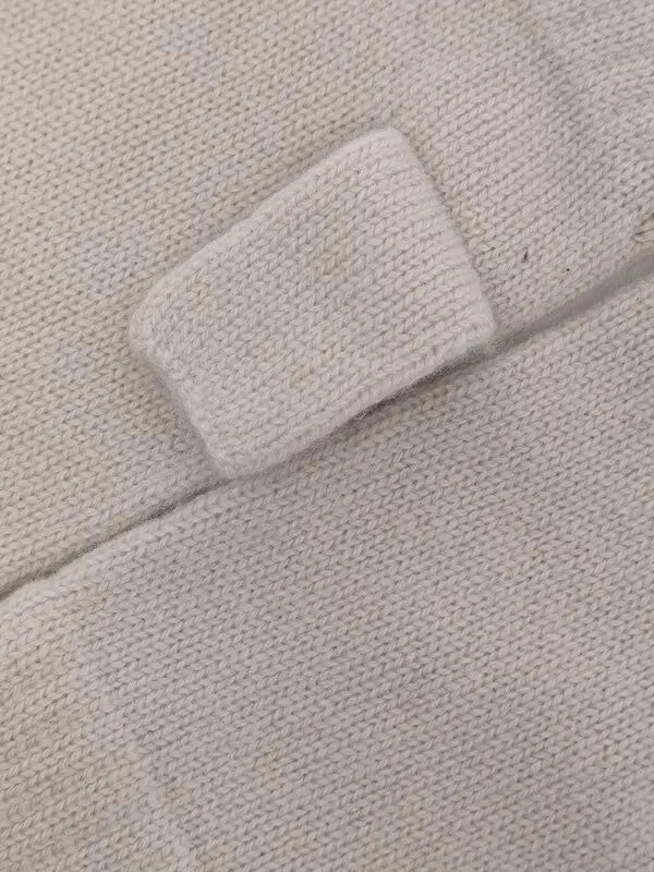 N.peal Fingerless Cashmere Gloves - White