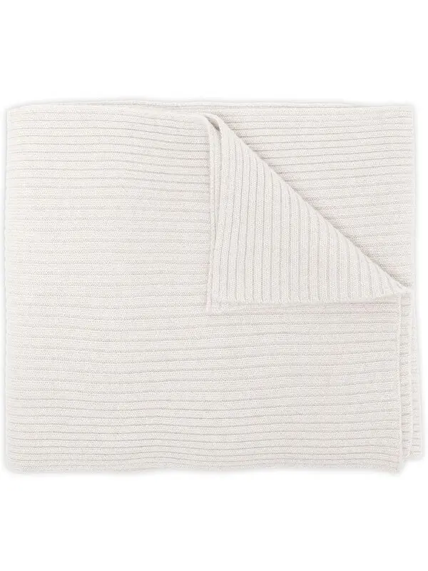 N.peal Short Rib-knit Scarf - Neutrals