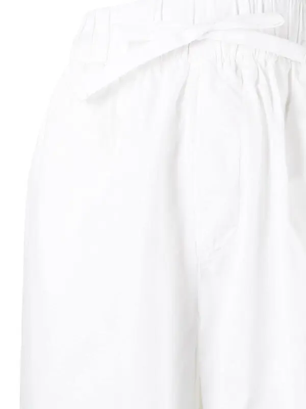 TEKLA Poplin Pajama Shorts - White