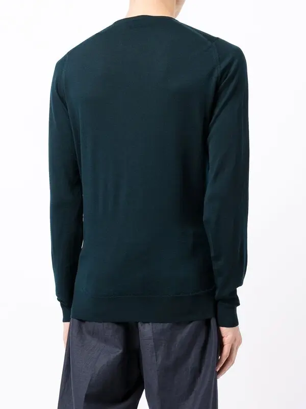 John Smedley Fine-knit Wool Jumper - Green