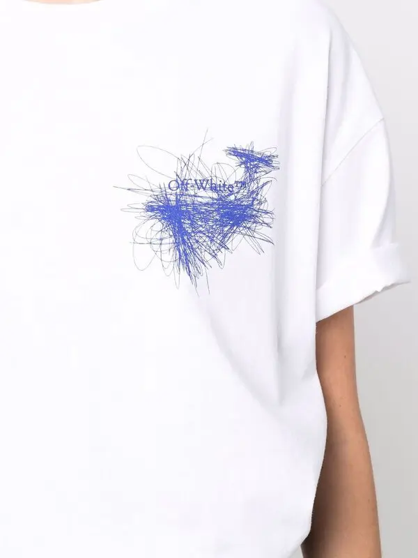 Off-White Printed Organic Cotton T-shirt