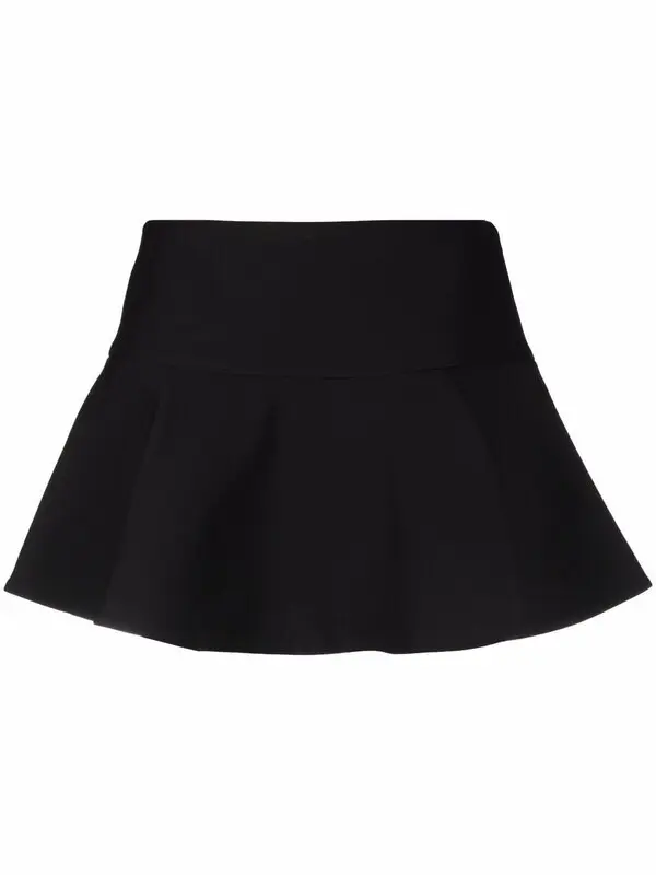 Valentino Garavani Flared-effect Mini Skirt - Black