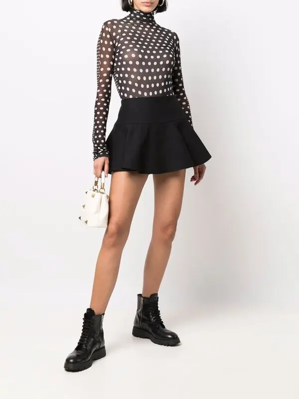 Valentino Garavani Flared-effect Mini Skirt