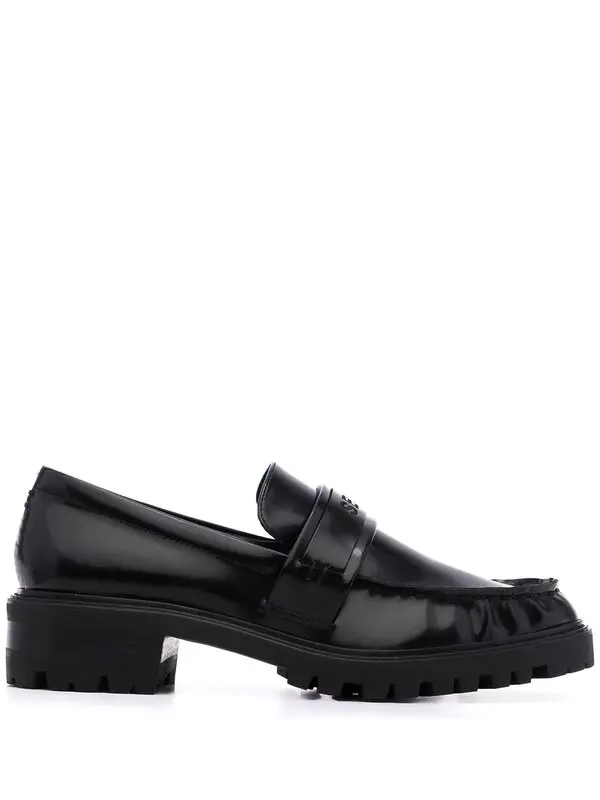 Senso Met I Calf Leather Loafers
