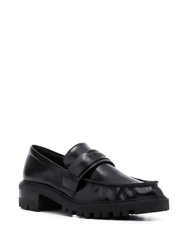 Senso Met I Calf Leather Loafers