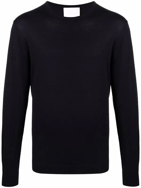 ALLUDE Fine-knit Virgin Wool Jumper - Blue
