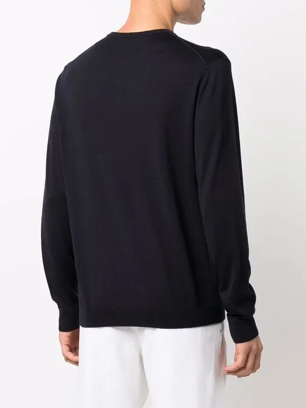 ALLUDE Fine-knit Virgin Wool Jumper - Blue