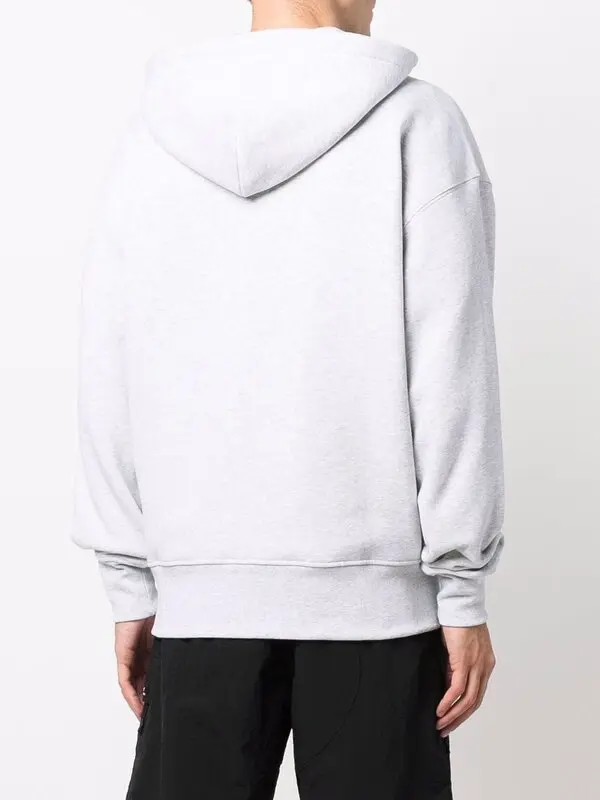 MSGM Logo Print Zip-up Hoodie