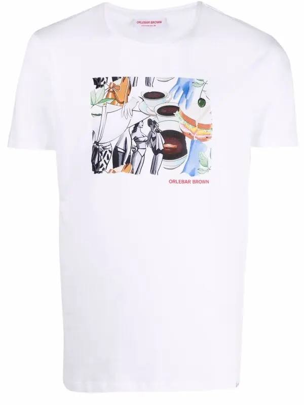 Orlebar Brown Orb-t Collage Print T-shirt