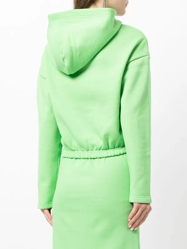 GOODBOY Logo-embroidered Cropped Hoodie - Green