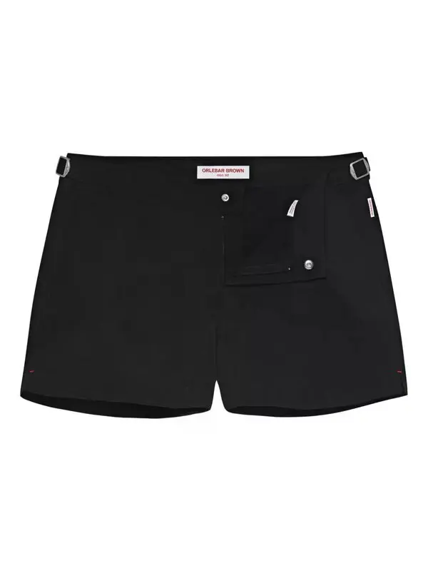 Orlebar Brown Springer Buckle-detail Swim Shorts - Black