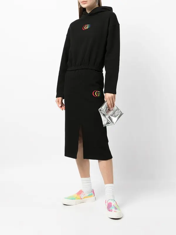 GOODBOY Logo-embroidered Cropped Hoodie - Black