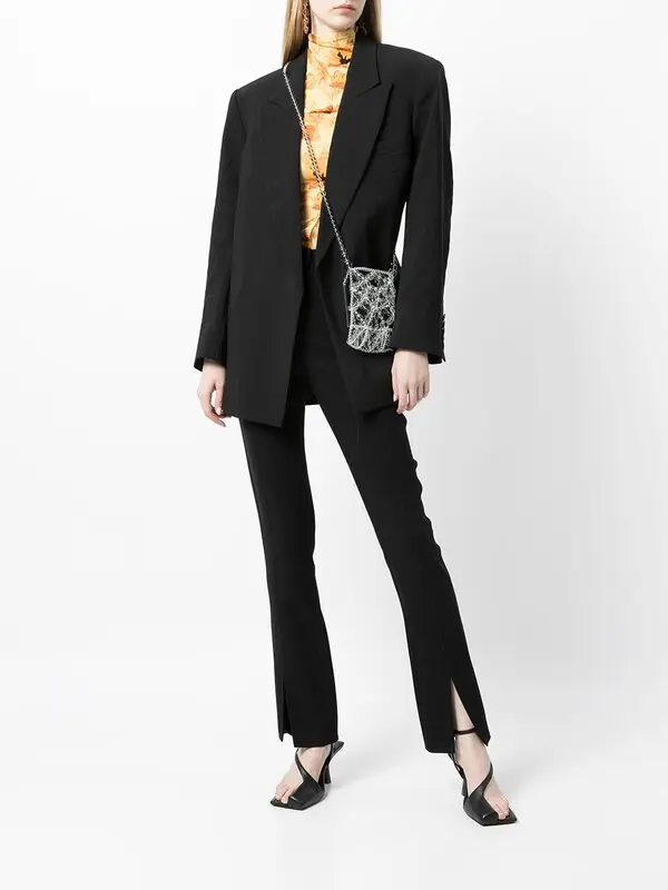SAMUEL GUÌ YANG Double-breasted Peak Lapel Blazer