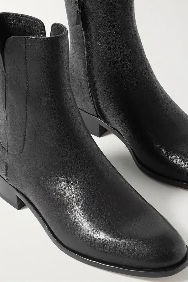 LOEFFLER RANDALL Ronnie Leather Ankle Boots