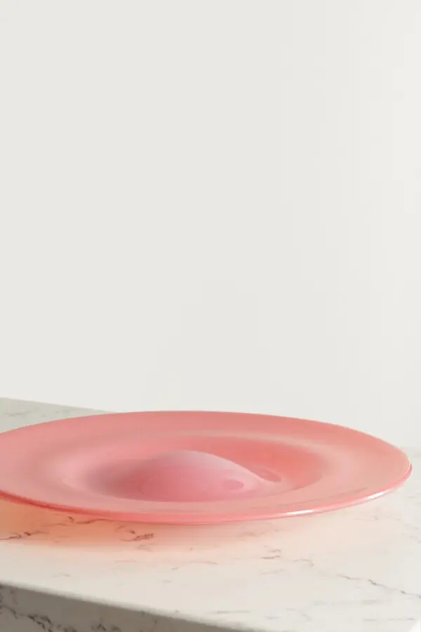 Vanderohe Curio Net Sustain Skimming Stone Platter - Pink