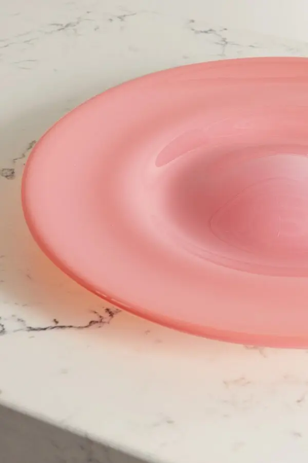 Vanderohe Curio Net Sustain Skimming Stone Platter - Pink