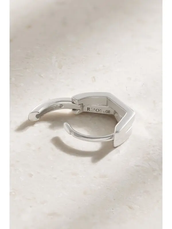 REPOSSI Antifer 18-karat White Single Hoop Earring - Gold