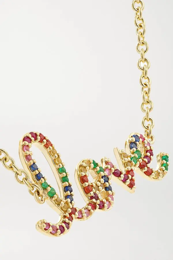 SYDNEY EVAN Medium Love Multi-stone Bracelet