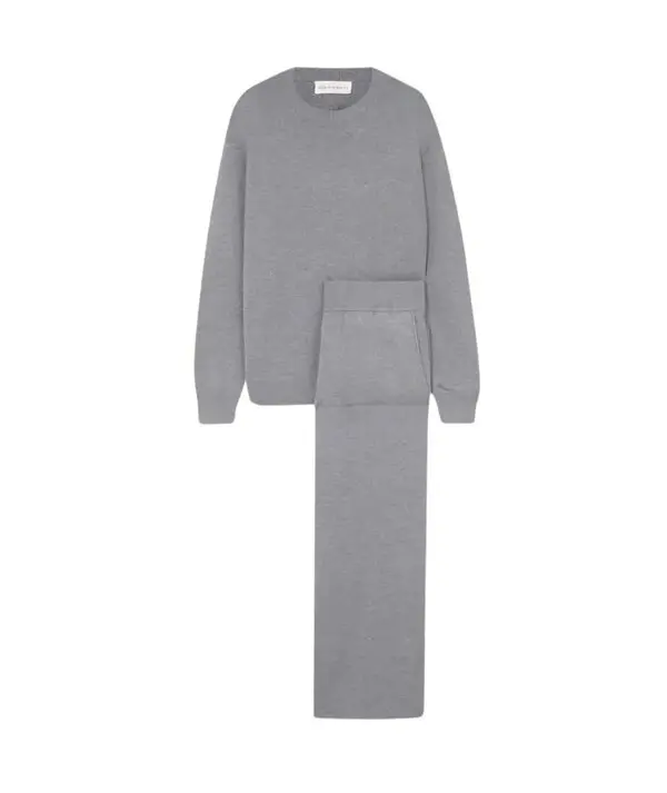 Olivia Von Halle Silk Cashmere Set - Gray
