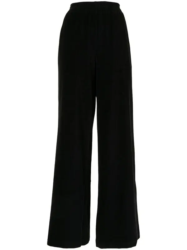 GROUND ZERO Velvet Wide-leg Trousers
