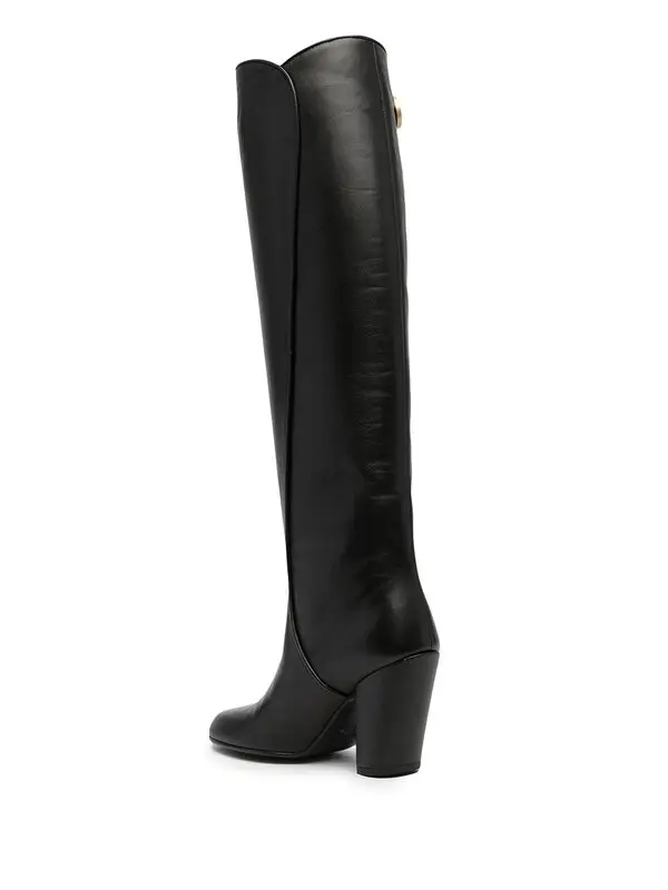 Ports 1961 Leather High Heel Over The Knee Boots