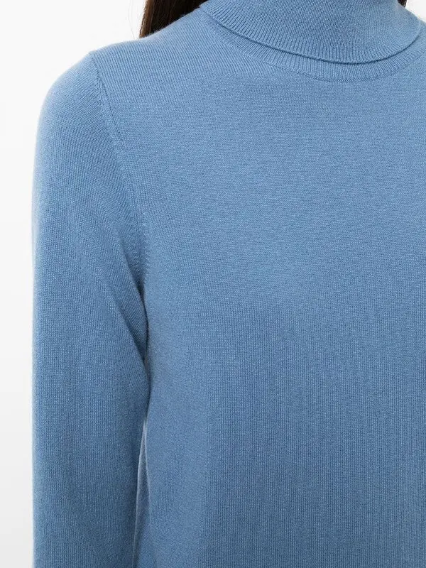 N.peal Roll Neck Jumper - Blue