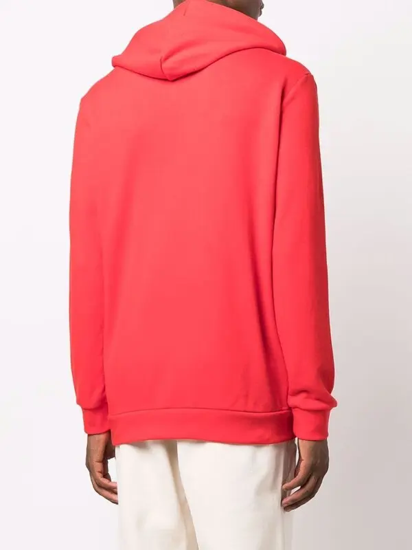 Adidas Logo-print Hoodie - Red