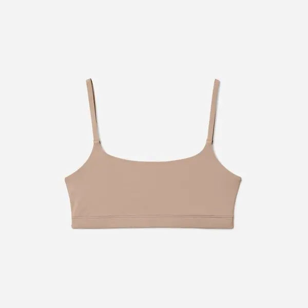 Everlane Invisible Square-neck Bralette - Light Tan