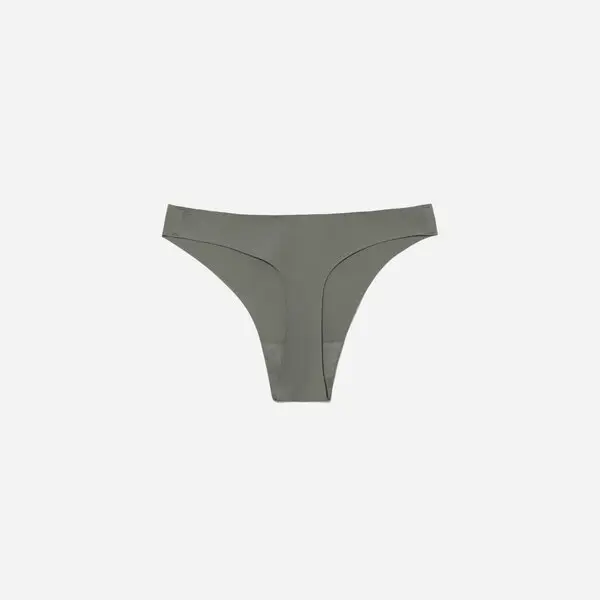 Everlane Invisible Thong - Pewter Green