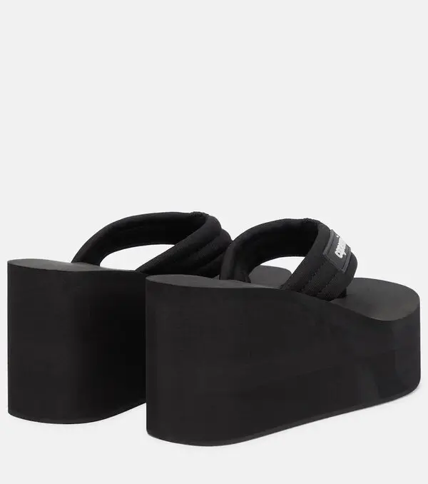 Coperni Platform Thong Sandals - Black