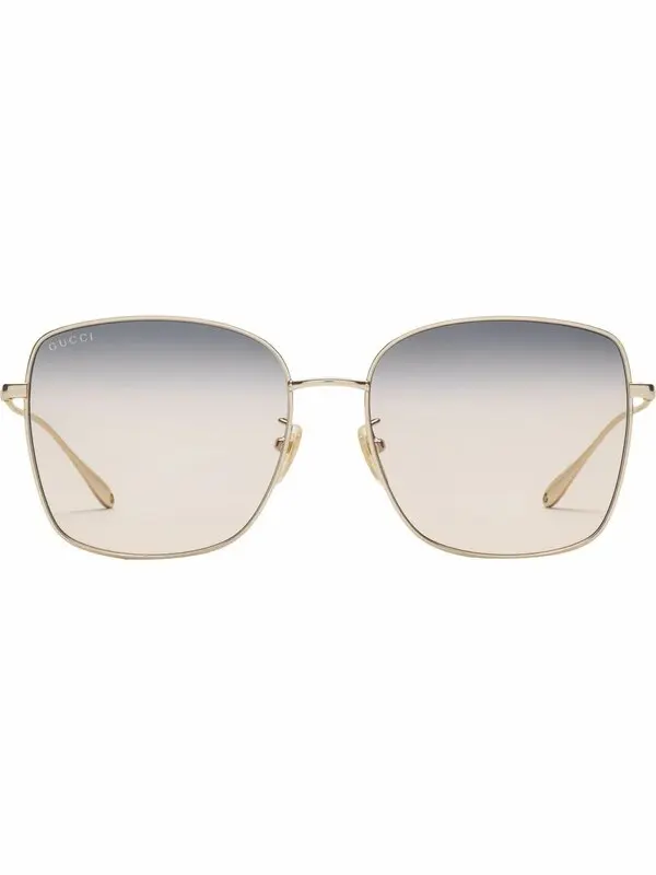 Gucci Detachable Strawberry Charm Sunglasses - Gold  display picture 3