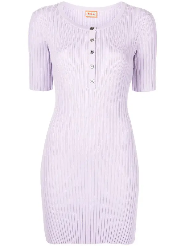 Lhd Samphire Knitted Dress - Purple