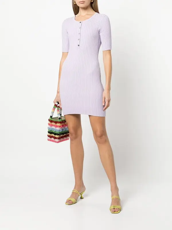 Lhd Samphire Knitted Dress - Purple