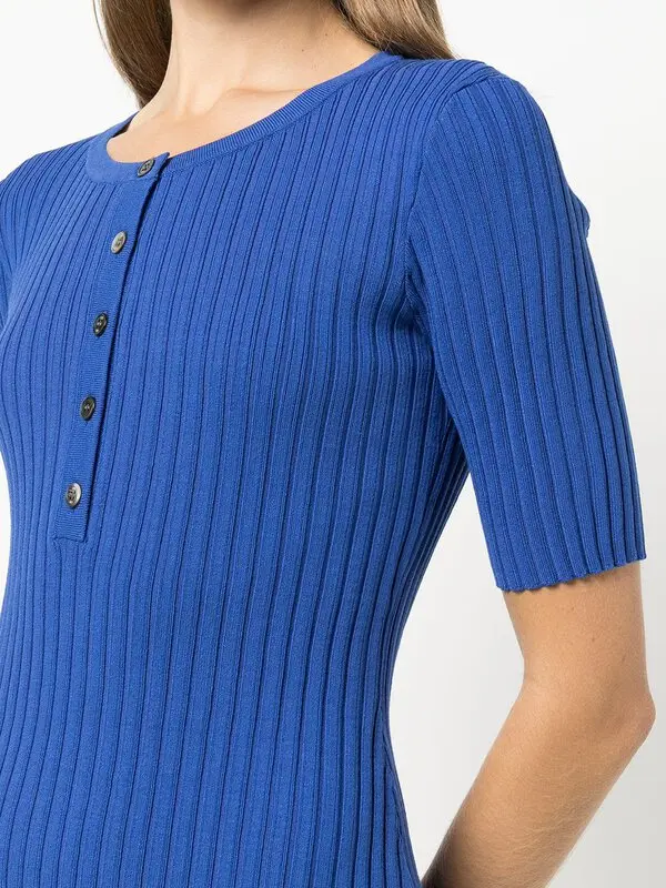 Lhd Samphire Knitted Dress - Blue