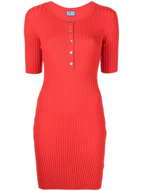 Lhd Samphire Knitted Dress - Red