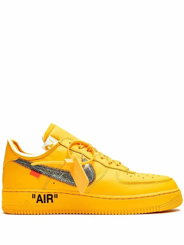 Nike X Off White Air Force 1 Low Sneakers - Yellow
