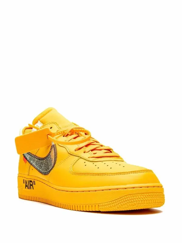 Nike X Off White Air Force 1 Low Sneakers - Yellow