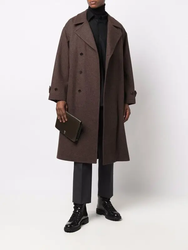 Auralee Double-breasted Wool Coat