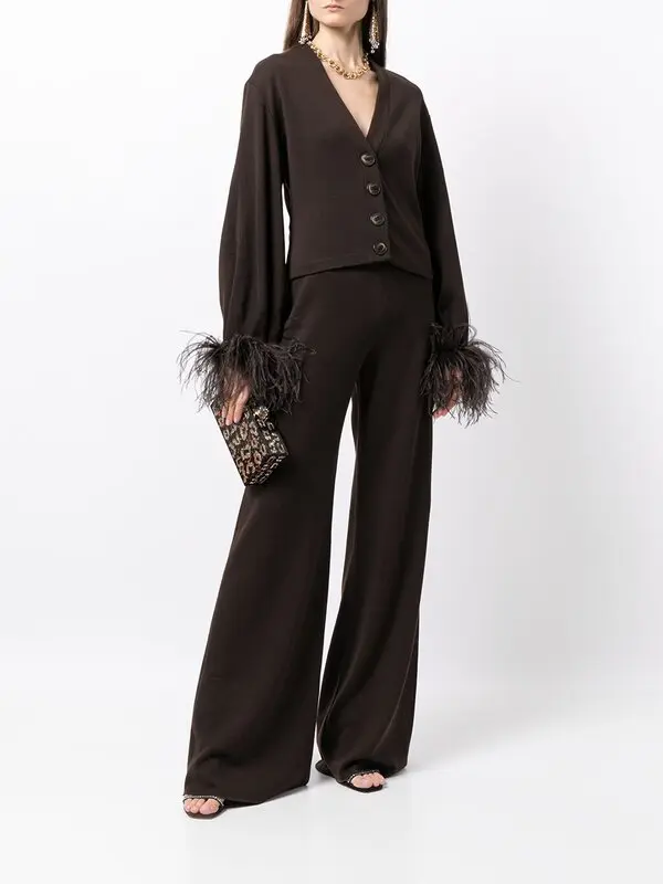 16Arlington Mandrake Wide-leg Wool Trousers