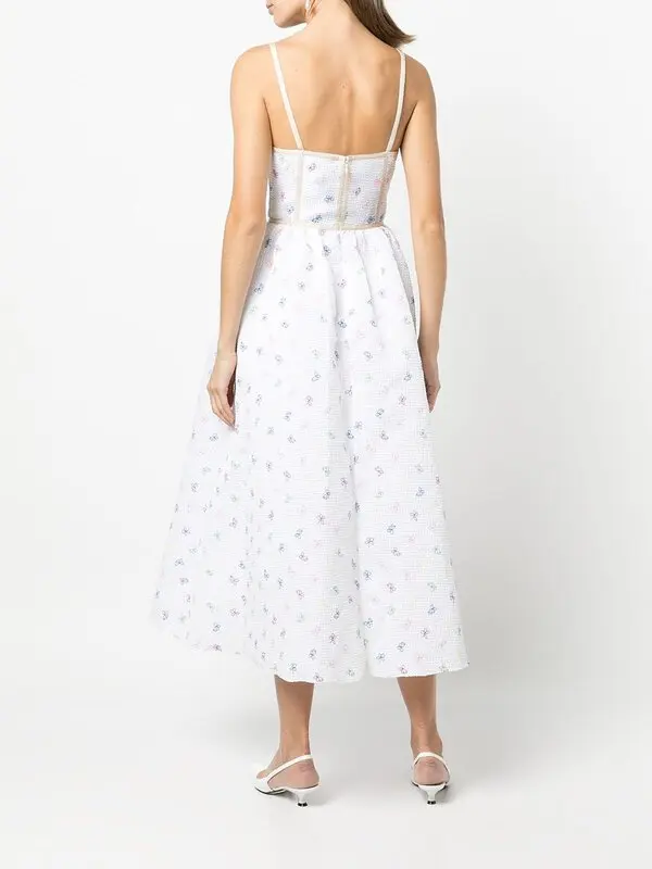 Rosie Assoulin Floral-embroidered Shift Dress