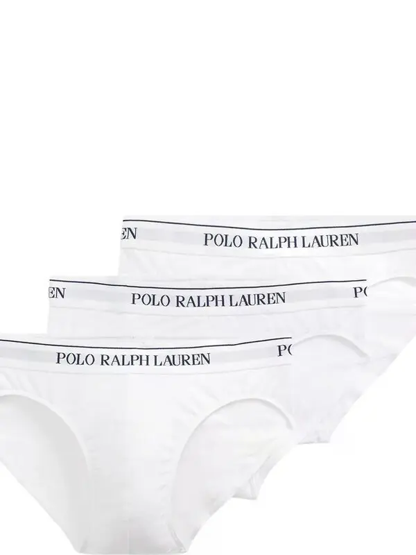 Polo Ralph Lauren Logo Waistband Briefs - White