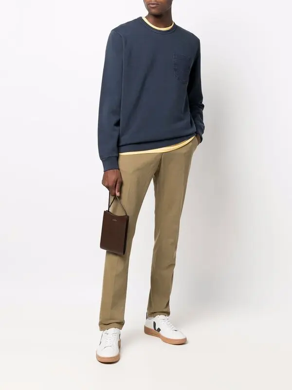DONDUP Jetted-pocket Cotton Chinos - Neutrals