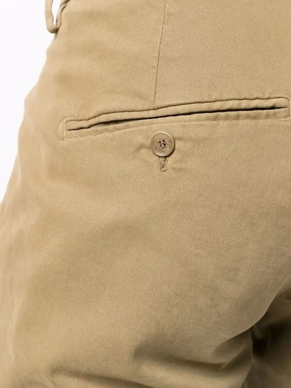 DONDUP Jetted-pocket Cotton Chinos - Neutrals