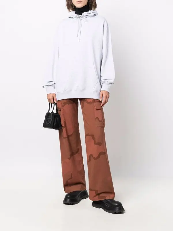 MSGM Logo-print Hoodie - Grey
