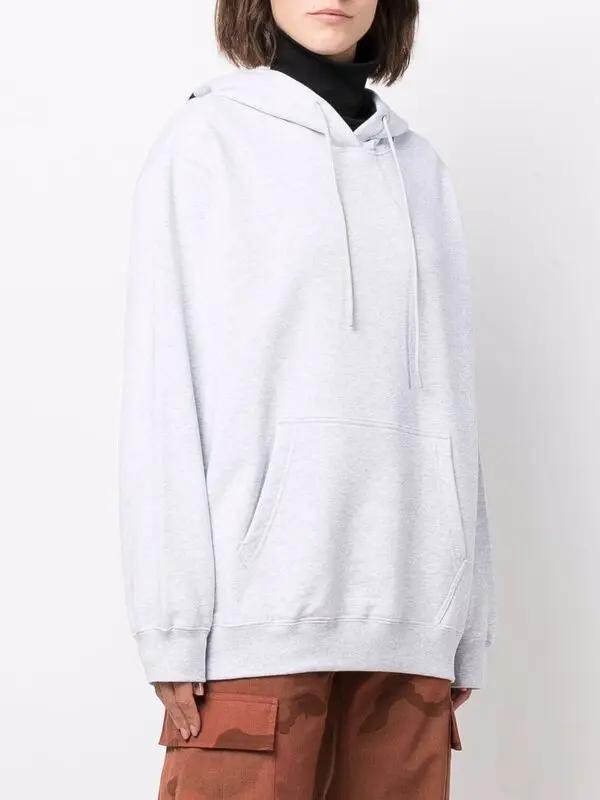MSGM Logo-print Hoodie - Grey