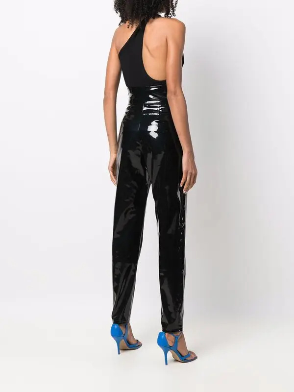 Philipp Plein High-waisted Latex Trousers